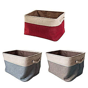 Forart Laundry Basket Storage Baskets Double Layers Storage Box Canvas Toy Organizer