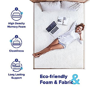 Olee Sleep 10 inch Aquarius Memory Foam Mattress - Queen,Grey