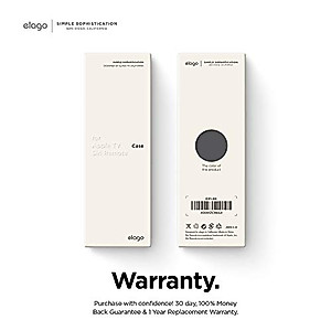 elago R3 Protective Case Compatible with Apple TV Siri Remote 1st Generation (Black) - Extra Protection, Durable Silicone, Lanyard Included, Full Access