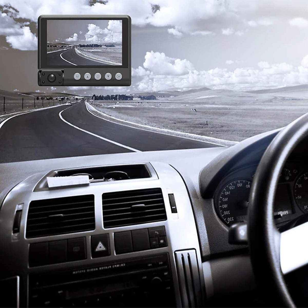 1080P FHD DVR Car Driving Recorder Dash Cam - 4.0Inch IPS Screen 170° Wide Angle G-Sensor Parking HD Night Vision Loop Recording Touchable Screen Car Dashboard Camera