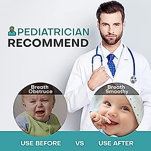 Baby Nasal Aspirator Electric, MISSAA Nasal Aspirator for Baby with 5 Suction Modes Baby Nose Sucker, Nose Aspirator for Toddler, Automatic Nose Cleaner, Music & Light Soothing