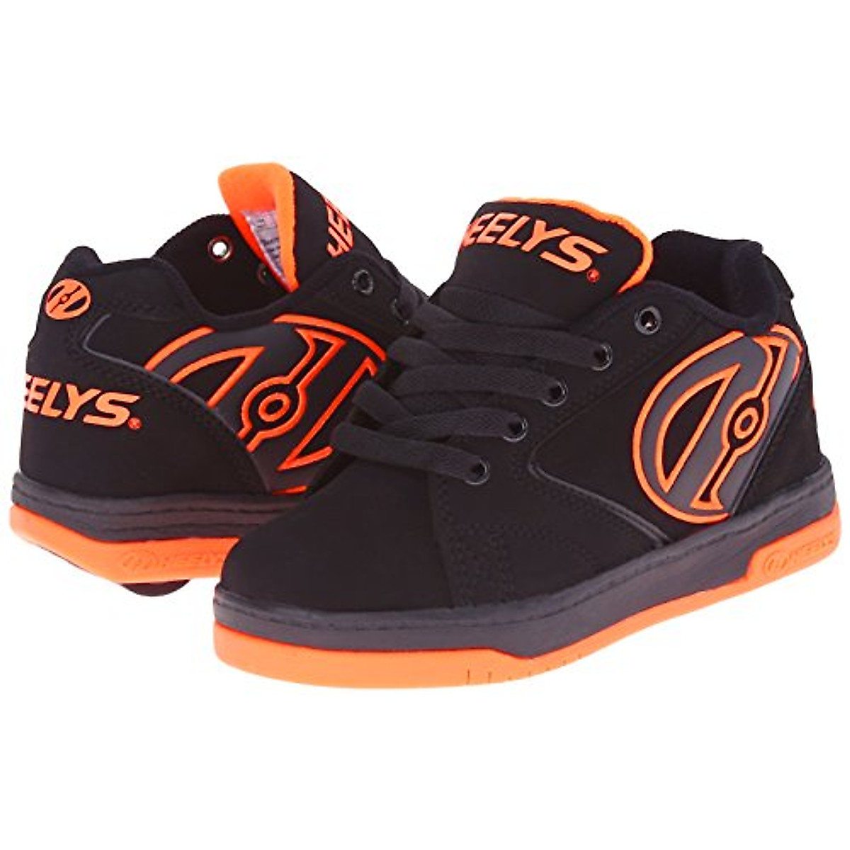 Heelys Kids Propel Skate Shoe, Black/Orange, 5