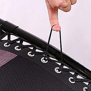 Maius Replacement Cord for Zero Gravity Chair, 4 Pack Universal Replacement Elastic Cords Repair Tool Kit for Sun Loungers, Garden Chairs, Outdoor Recliners, Anti Gravity Chair, Bungee Chairs - Black