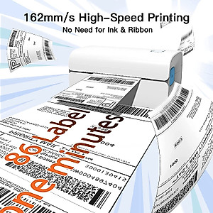 Jiose Thermal Label Printer - 4x6 Label Printer for Small Business Shipping Packages - One-Click Printing on Windows Mac Chrome Systems,Support USPS Shopify Ebay etc