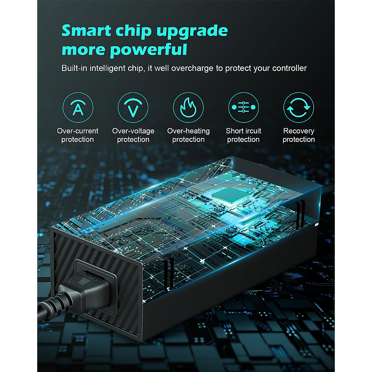 Power Supply Brick for Xbox One, AC Adapter Replacement Power Supply Brick Cord Compatible with Xbox One Console Charger 100-240V