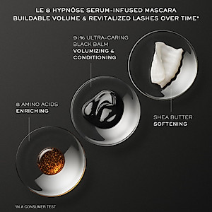 Lancôme Le 8 Hypnôse Serum-Infused Voluminizing Mascara - For Voluminized & Plush Looking Lashes - Long Lasting, Buildable & Nourishing Formula - Black