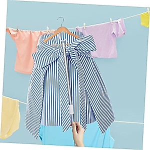 Zerodeko 2pcs Stitching Clothes Rail Utility Hooks Sturdy Clothesline Rod Clothes Picking Rod Clothesline Pole Outdoor Hanging Hooks Laundry Clothes Reach Tool Drying Clothes Plastic u-Hook