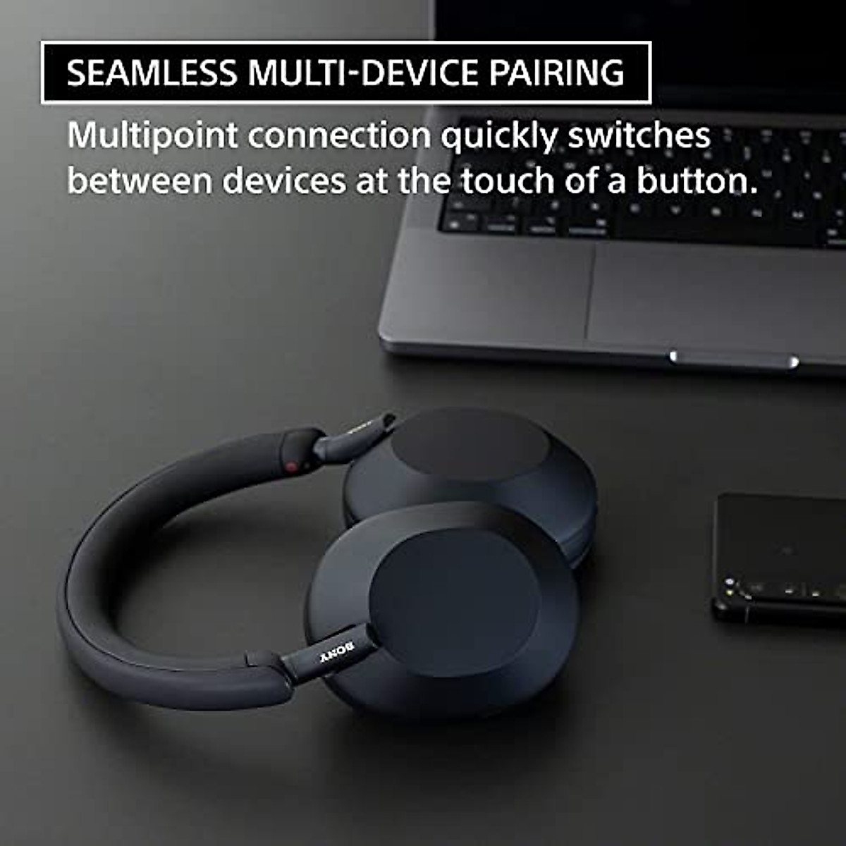 Sony WH1000XM5/S Wireless Noise Canceling Headphones (Silver) Bundle with Deco Gear Hard Case + Pro Audio Headphone Stand + Microfiber Cleaning Cloth