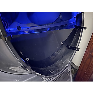 LR Things Full Guard in Glossy/Matte Black Acrylic for Litter-Robot 3 Litter Box