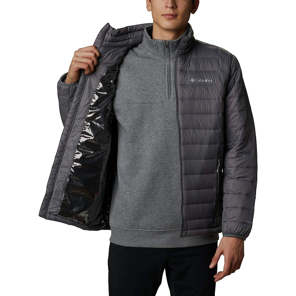 Columbia Men's Voodoo Falls 590 TurboDown Water Resistant Winter Jacket City Grey