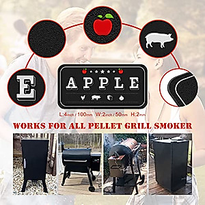 Wood Pellets for Smoker Magnet Labels-Accessories for Electric or Pellet Smoker Grill,Metal Material, Frosted Design, Perfect Match with Mmasterbuilt Electric Smoker,Gift for Men and Women,9 Pack