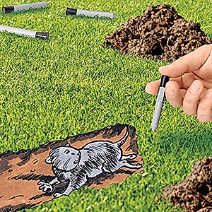 Collections Etc Organic Gopher & Mole Repellent Capsules, Grey