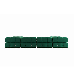 BOKIFOL Sectional Sofa, Modular Sectional Couch with Ottomans- U Shaped Couch for Living Room, 6 Seater Sofa Sets,138"(Green)