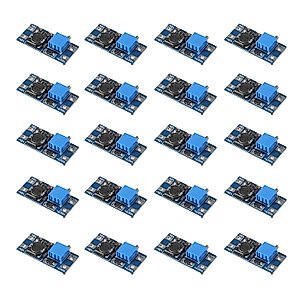 DIANN 20pcs MT3608 Boost Module DC-DC Step Up Mpdule 2V-24V to 5V-28V 2A Output DC Voltage Regulator Adjustable Power Supply Board