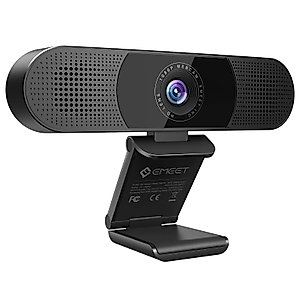 EMEET 3 in 1 Webcam - 1080P Webcam with Microphone and Speakers, Noise Reduction, Auto Low Light Correction W/Cover, C980 Pro USB Camera Webcam 65°-90° for Video Conferencing Streaming/Gaming/Class