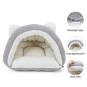 Niteangel Guinea Pig Cave Beds Cozy House Bedding for Rats Chinchilla Degu Ferrets Hedgehog (Grey)
