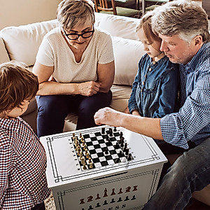 Pierybyt Wooden Storage Chest, White, 23.6" x 15" x 16.7"，Storage Chest With Safety Hinges，For Organize and Store Your Child's Toys ，Item Storage, Playroom Storage.