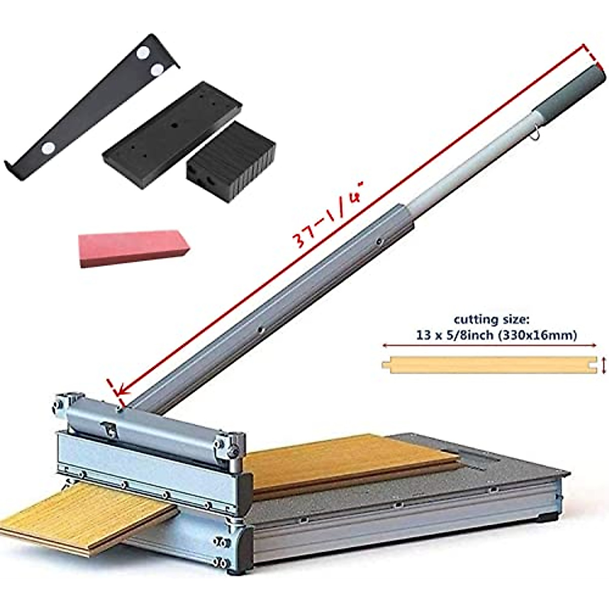 MANTISTOL MC-330 13'' Pro Laminate Floor Cutter with 13" Replacement Blade and Installation Kit