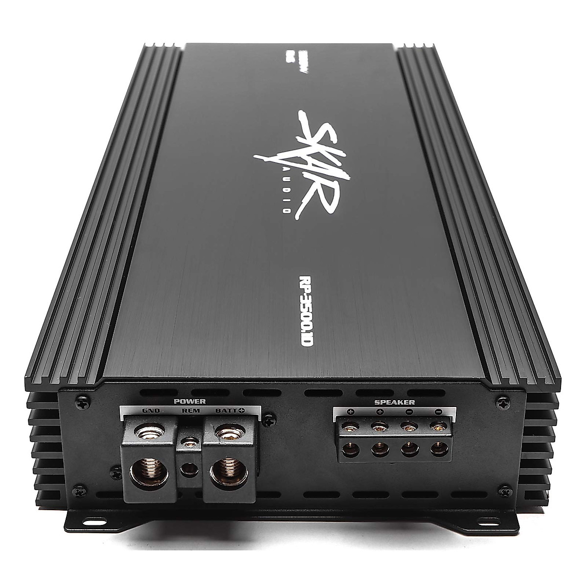 Skar Audio RP-3500.1D Monoblock Class D MOSFET Amplifier with Remote Subwoofer Level Control, 3500W