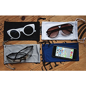 THE BIRCH & CO. BRAND 4X Microfiber Sunglasses Glasses Gadgets Cleaning & Storage Pouch