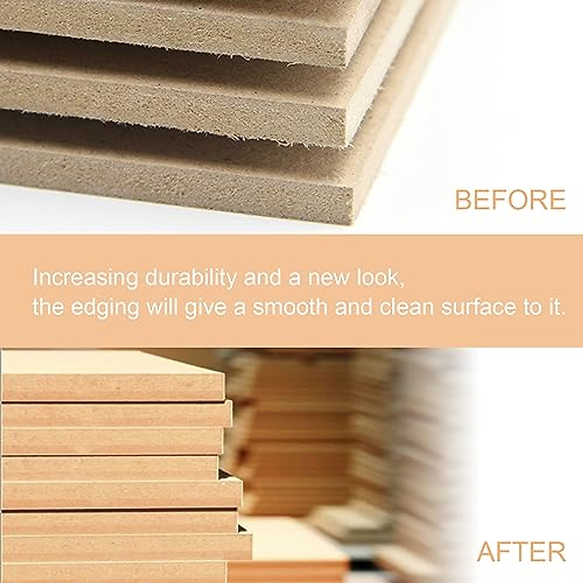 Edge Banding, PNXKTXO 2" 50ft Roll Wood Veneer Strips with Hot Melt Adhesive, Iron-on Wood Banding Strips for Cabinet Repair Furniture Restoration Wood Trim Birch