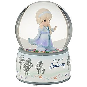 Precious Moments 203162 Disney Frozen 2 Believe in The Journey Elsa Resin/Glass Musical Snow Globe