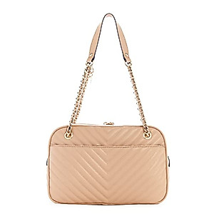 GUESS Keillah Top Zip Shoulder Bag, Beige