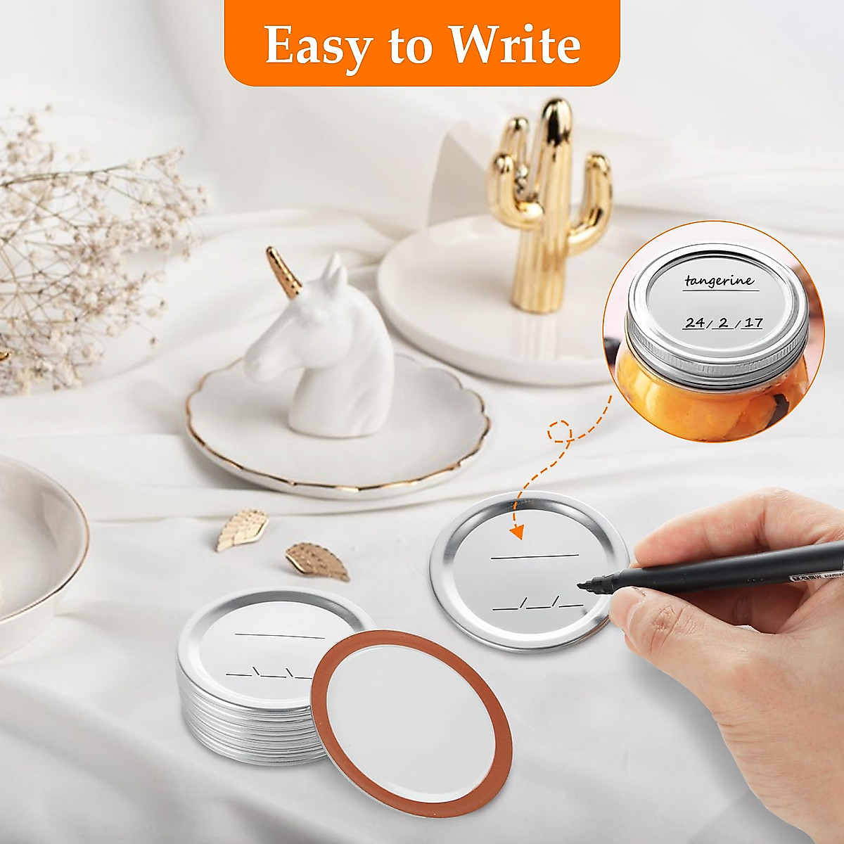 YAYODS 200 Pcs Canning Lids Regular Mouth, 2.75inch/70mm Mason Jar Lids with Leak Proof Seal Split, Canning Flats for Regular Mouth Ball, Kerr Mason Jars