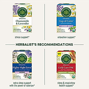Traditional Medicinals Tea, Organic Nighty Night, Relax & Get a Good Night's Sleep, 16 Tea Bags (Packaging May Vary)