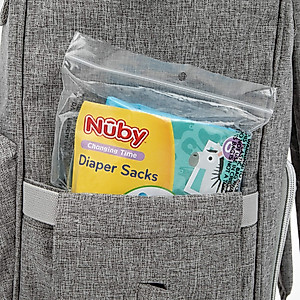 Nuby 50-Piece Diaper Sacks, 50 Count (Pack of 1)
