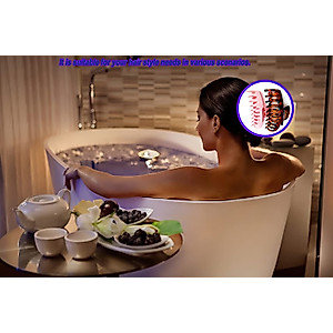 Banana Clip Flower Claw Clip Variety Pack 4.3 Inch Big Claw Clips For Thick Hair Hair Clips For Girls 3pcs Amber/Black/Frosted Pink