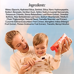 Boka Fluoride Free Toothpaste Nano Hydroxyapatite, Helps Remineralize, Appropriate for Sensitive Teeth, Whitening - for Adult, Kids Oral Care - Strawberry Mango Flavor, 4oz 1Pk - US Manufactured