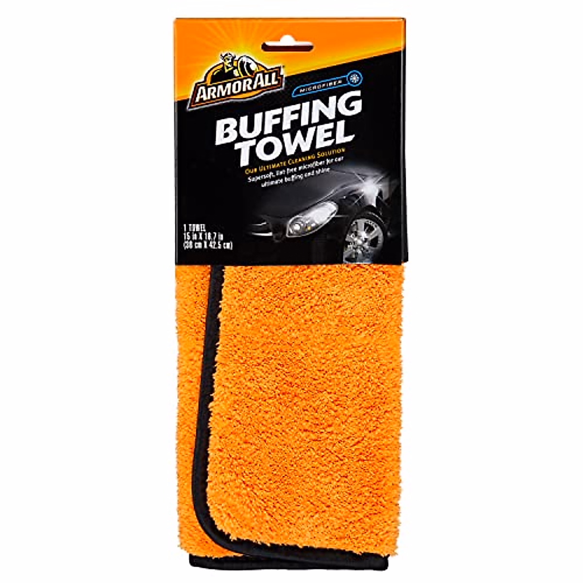 Armor All Car Buffing Towel, Microfiber Towel for Buffing and Shining Cars, Trucks and Motorcycles