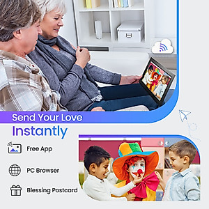 10.1 Inch WiFi Digital Picture Frame, Digital Photo Frame with 32GB SD Card, Unlimited Account Connection, IPS HD Touch Screen - Gift for Friends and Family