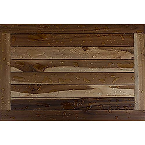 EcoDecors Eleganto Shower Bench 30” Teak Wood Garden Bench with Storage Shelf Wooden Seat Patio Bench Natural Wood Shower Bench for Indoors and Outdoors
