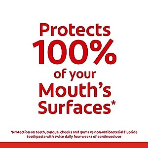 Colgate Total Toothpaste with Stannous Fluoride and Zinc, Multi Benefit Toothpaste with Sensitivity Relief and Cavity Protection, Deep Clean - 4.8 Ounce (Pack of 2)