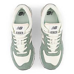 New Balance Women's 574 V2 Daydream Sneaker, Dark Juniper/Quartz Pink/Angora, 12