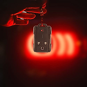 1 Replacement Remote Car Key Key Fob Clicker Transmitter, 4 Buttons Entry Remote for Chevrolet Silverado Key Fob for GM M3N-32337200 22881479, Black