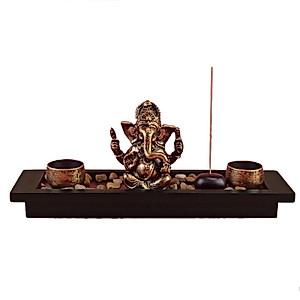 YYW Tabletop Buddha Zen Garden Incense Holder Ornament Incense Burner Sticks Incense Holder for Decor Meditation Relax (Elephant)