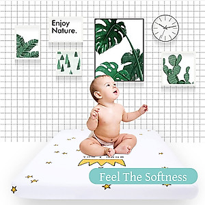 Personalized Baby Fitted Crib Sheet, Customized Cow Crib Bedding with Name, Custom Flower Farm Nursery Crib Sheets, Soft Breathable Sheet for Toddler Baby Girl 28 x 52 x 9in