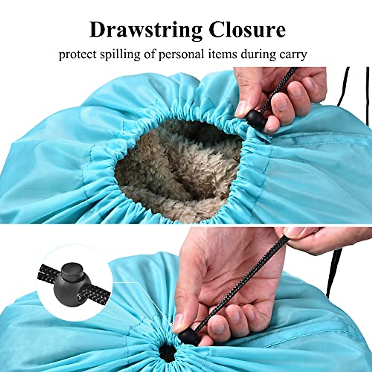 OTraki 2 Pack Large Laundry Bags 28 x 45 inch Washable Dirty Clothes Organizer with Drawstring Closure Heavy Duty Hamper Replacement Liner XL Home Dorm Storage Sack 70x115cm Turquoise