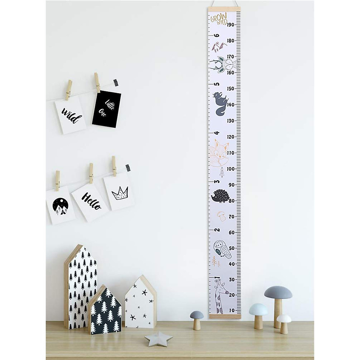 STOBOK Baby Growth Chart, Deer Height Measurement Ruler Wall Decoration for Kids Nursery Room1