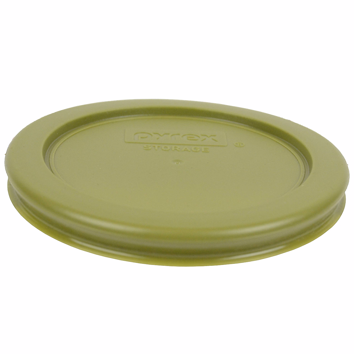 Pyrex 7202-PC Olive Green Plastic Food Storage Replacement Lid, Made in USA - 2 Pack