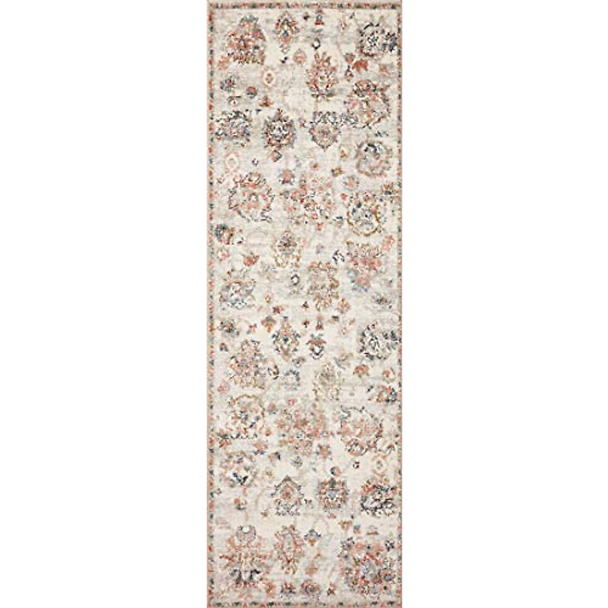 Loloi II Saban Collection SAB-09 Ivory/Multi, Traditional 5'-3" x 7'-6" Area Rug