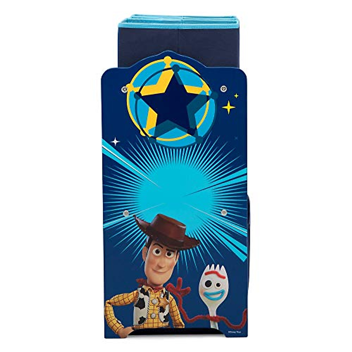 Delta Children Chair Desk with Storage Bin + Design and Store 6 Bin Toy Storage Organizer, Disney/Pixar Toy Story (Bundle)