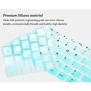 Keyboard Cover Skin for Lenovo Flex 5 14 2-in-1 Laptop/Yoga 7i 5i,Lenove Idepad S540 14 inch/Lenovo IdeaPad 5 14"/IdeaPad Slim 7 14, Keyboard Skin Protector for Lenovo Flex 5 14"-Gradual Mint