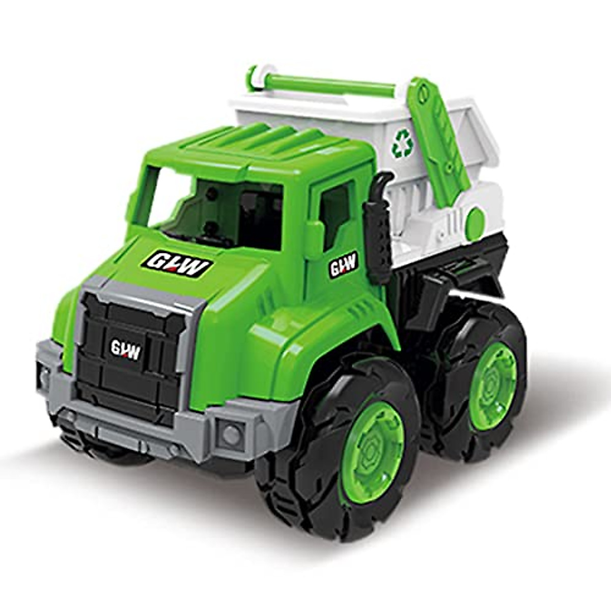 QUQUTWO Fire Truck Set Excavator Ladder Fire Truck Garbage Truck Great Alloy Non-Toxic ABS Birthday Gifts for Children Rubbish Truck