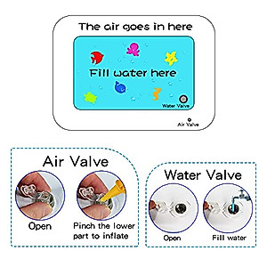 SUNSHINE-MALL Inflatable Tummy Premium Water mat Baby and Toddlers is The Perfect Fun time Play Activity Center Your Baby's Stimulation Growth (70 x 50 cm)