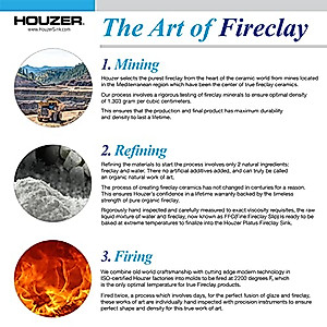 Houzer Platus Fireclay Series Farmhouse Sink - 30 Inch Undermount Apron Front Farm Sink with Single Bowl for Kitchen, Durable, Chip and Crack Resistent, Essential for Home or Apartment - PTS-4100 WH