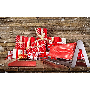 Paper Roll Dispenser and Cutter - Long 24" Roll Paper Holder - Great Butcher Paper Dispenser, Wrapping Paper Cutter, Craft Paper Holder or Vinyl Roll Holder - Wall Mountable